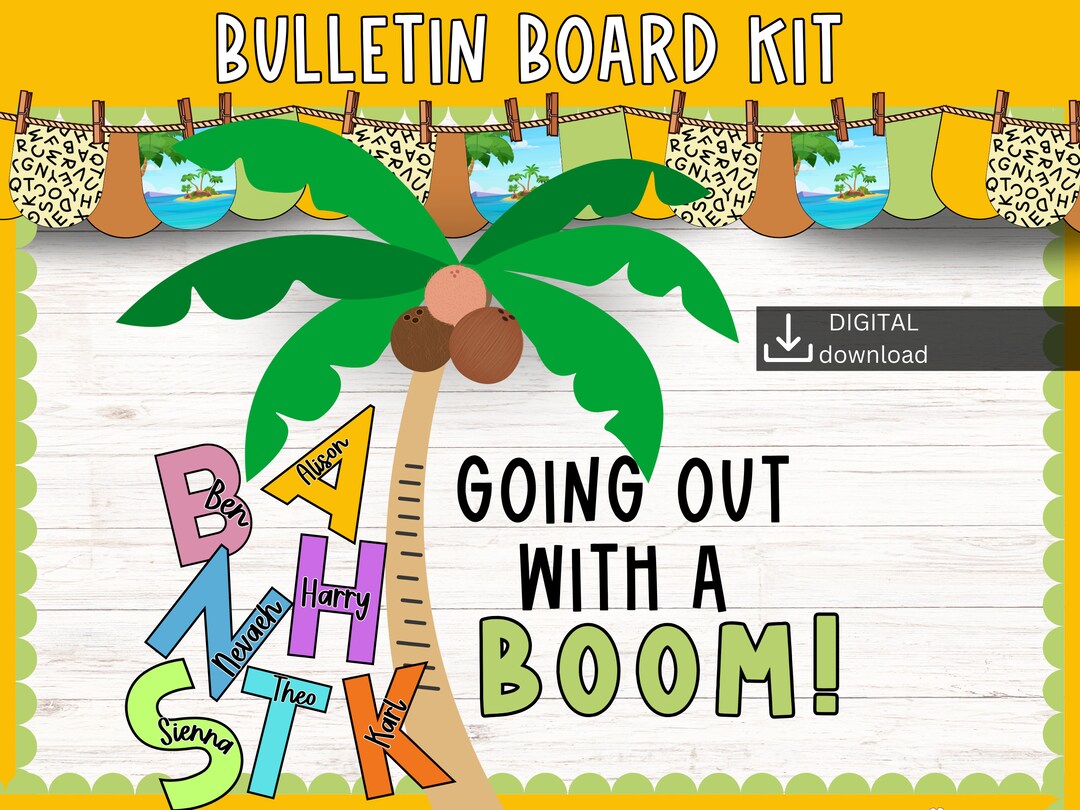 End of the Year Bulletin Board | Summer Classroom Decor | Alphabet ...