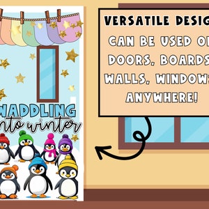Penguin Bulletin Board | Christmas Bulletin Board | Winter Bulletin ...