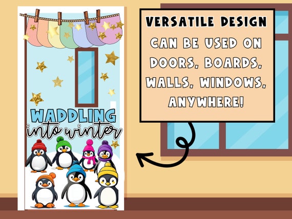 Penguin Classroom Door Decorations