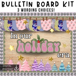 In Our Era Bulletin Board | Christmas Christmas Bulletin Board Decor ...