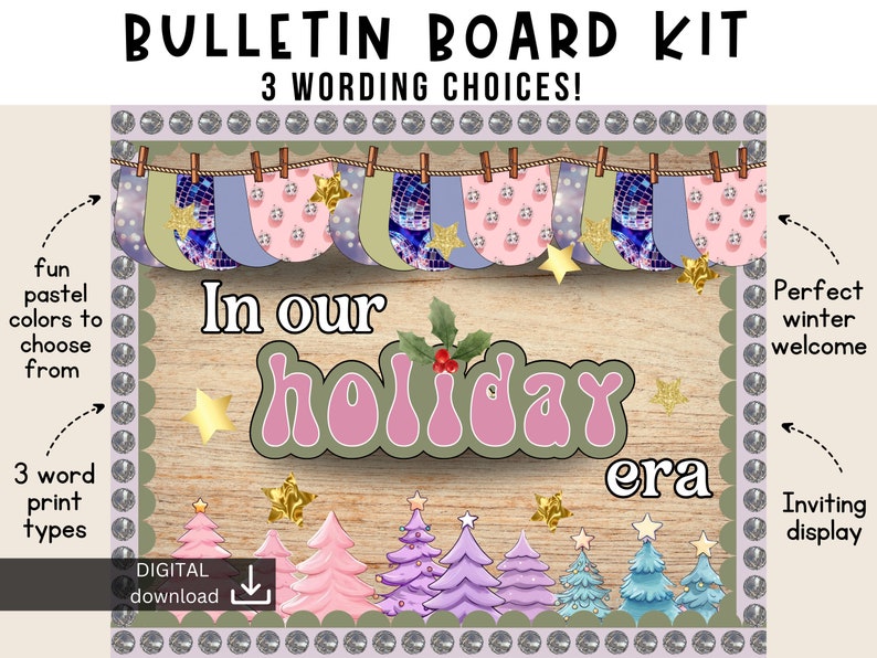 In Our Era Bulletin Board Christmas Christmas Bulletin Board Decor ...
