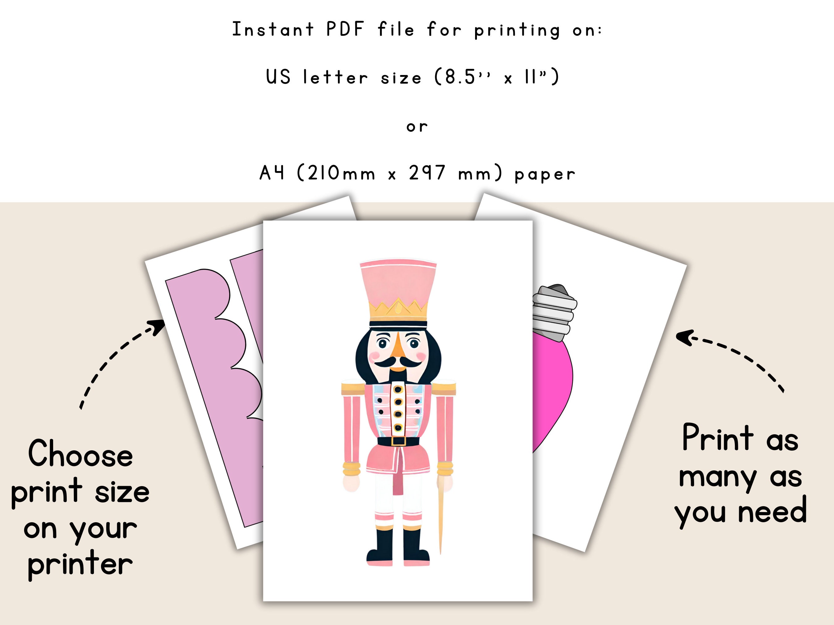 Nutcracker Bulletin Board Christmas Classroom Decor Festive Bulletin ...