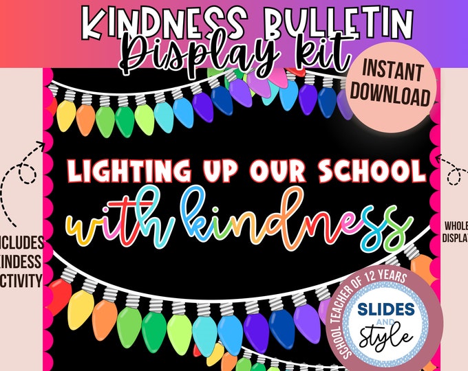 Teachers School Bulletin Board Cutouts DIY Kit light up the World With ...