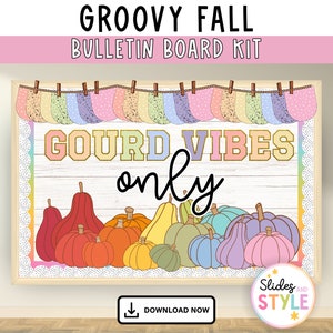 Pumpkin Bulletin Board Kit | Fall Bulletin Board | Colorful Classroom ...