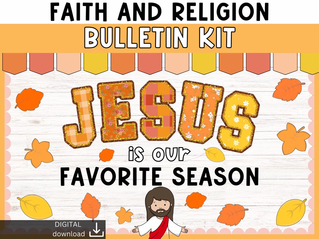 Fall Bulletin Board Kit | Christian Classroom Decor Printable ...