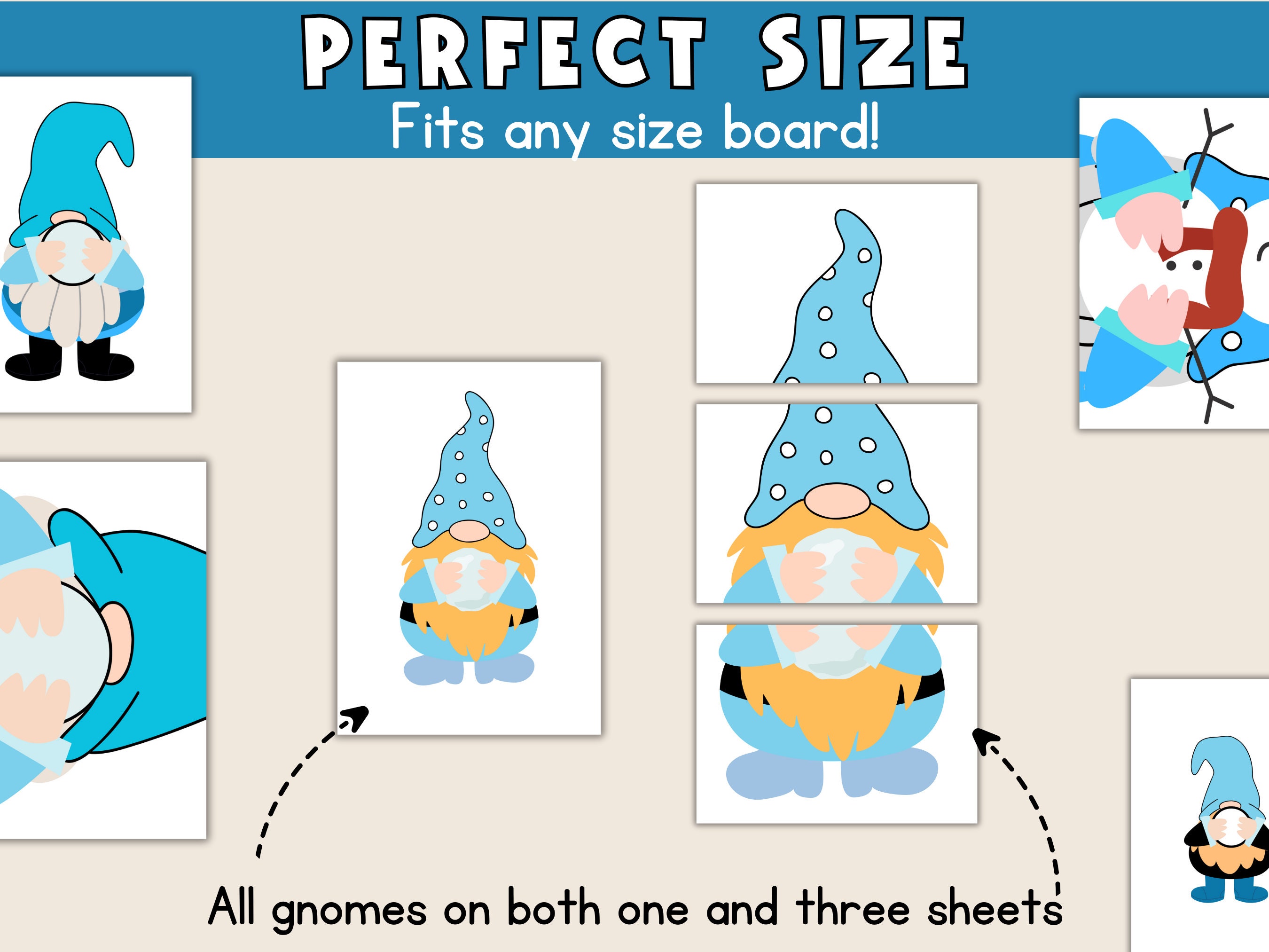 Christmas Countdown Bulletin Board Gnome Bulletin Board - Etsy