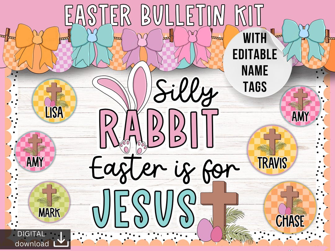 Jesus Easter Bulletin Board | March Christian Bulletin Board | April ...