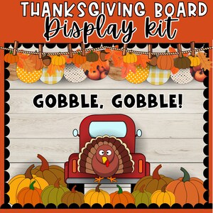 Thanksgiving Bulletin Board Kit | Classroom Decor for Thanksgiving ...