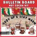 Hot Cocoa Bulletin Board | Christmas Mugs Bulletin Board Decor ...