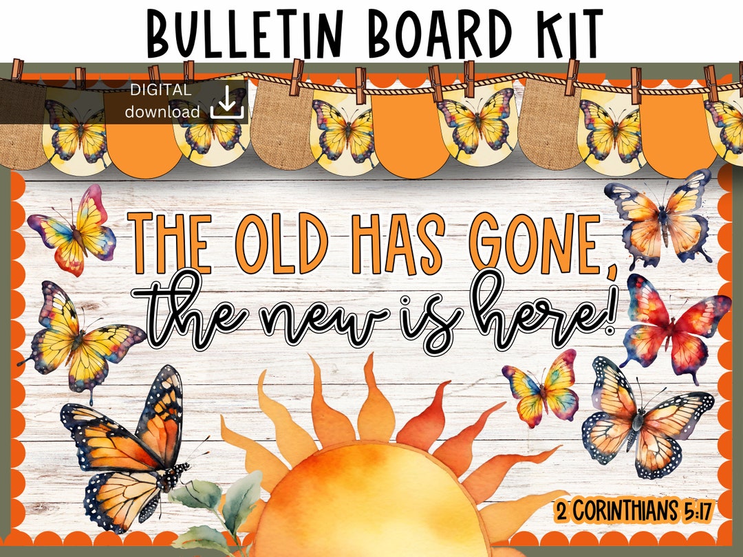 New Year Bulletin Board | Jesus Bulletin Board | January Bulletin Board ...