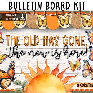 New Year Bulletin Board | Jesus Bulletin Board | January Bulletin Board ...