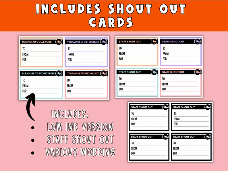 Staff Shout Out Bulletin Board | Positive Bulletin Board | Staff Room ...