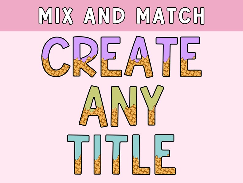 Alphabet Bulletin Board | Ice Cream Lettering | Summer Classroom Decor ...