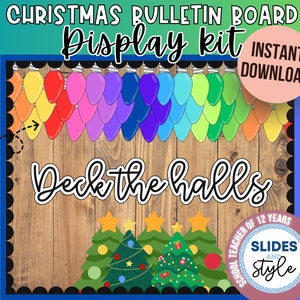 Christmas Classroom Decor Printable Holiday Bulletin Board Decor ...