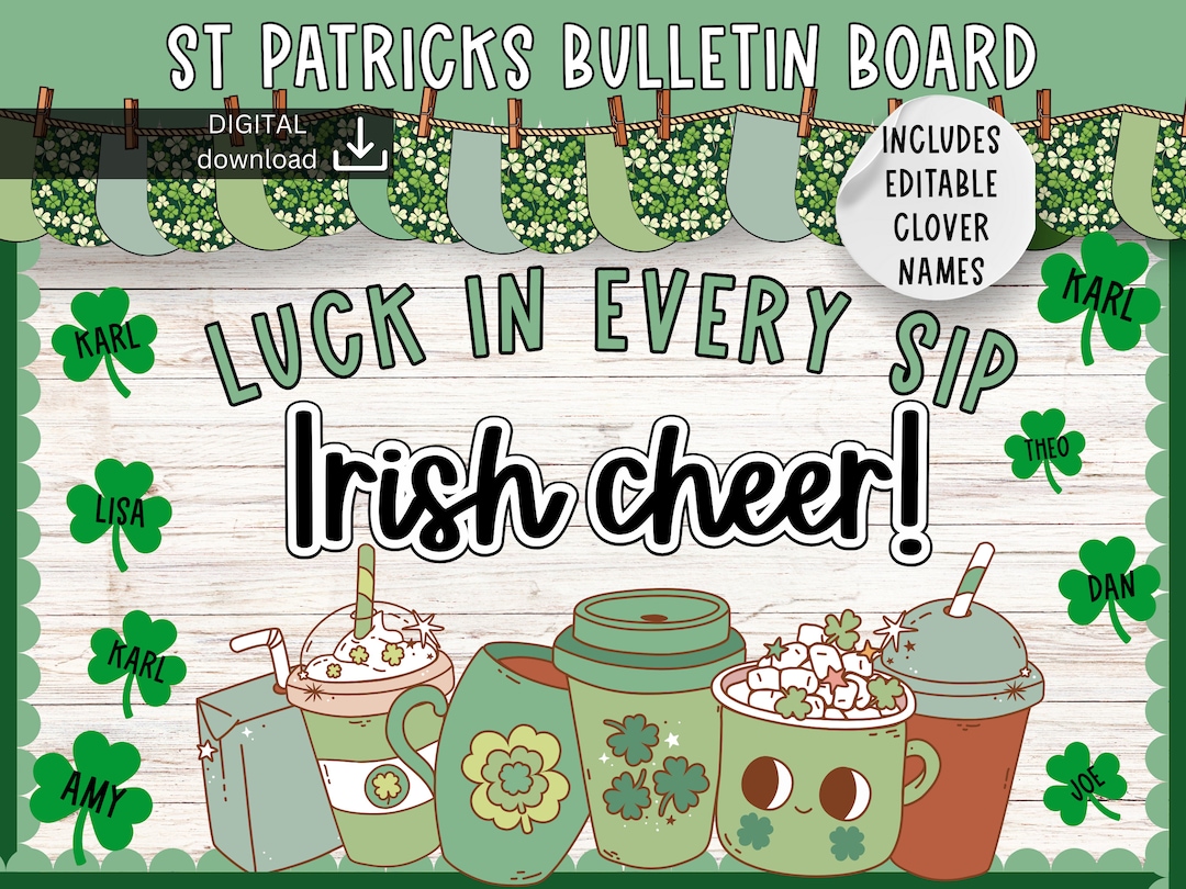 March Bulletin Board | St Patrick’s Day Bulletin Board | Leprechaun ...