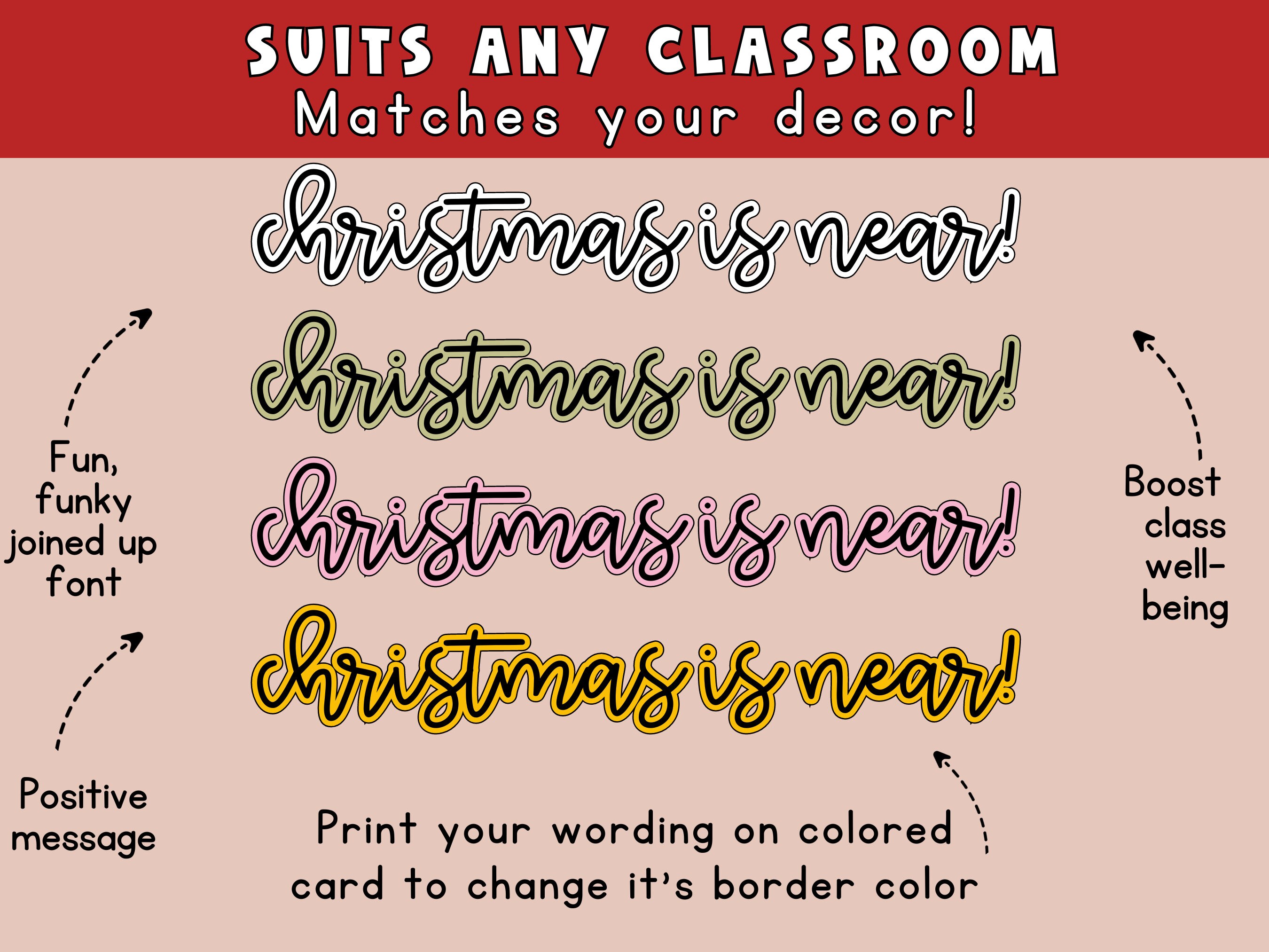 Reindeer Classroom Decor Printable Childrens Faces Bulletin Board ...