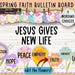Spring Faith Bulletin Board | Catholic March Bulletin Board | Jesus ...