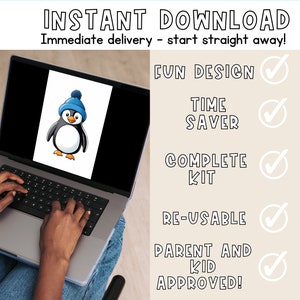 Penguin Bulletin Board | Christmas Bulletin Board | Winter Bulletin ...