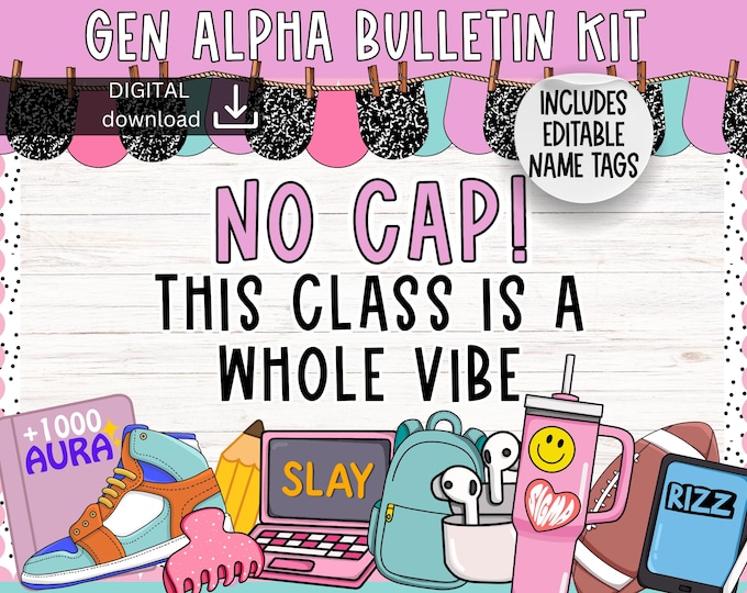 Gen Alpha Bulletin Board | Middle School Behaviour Bulletin | New Year ...