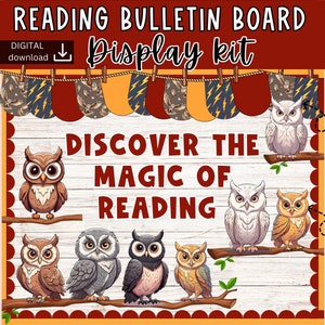 Reading Bulletin Board | Reading Corner Display | Wizard Bulletin Board ...