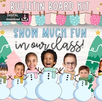 Snowman Bulletin Board Kit | Classroom Decor for Winter | Childrens ...