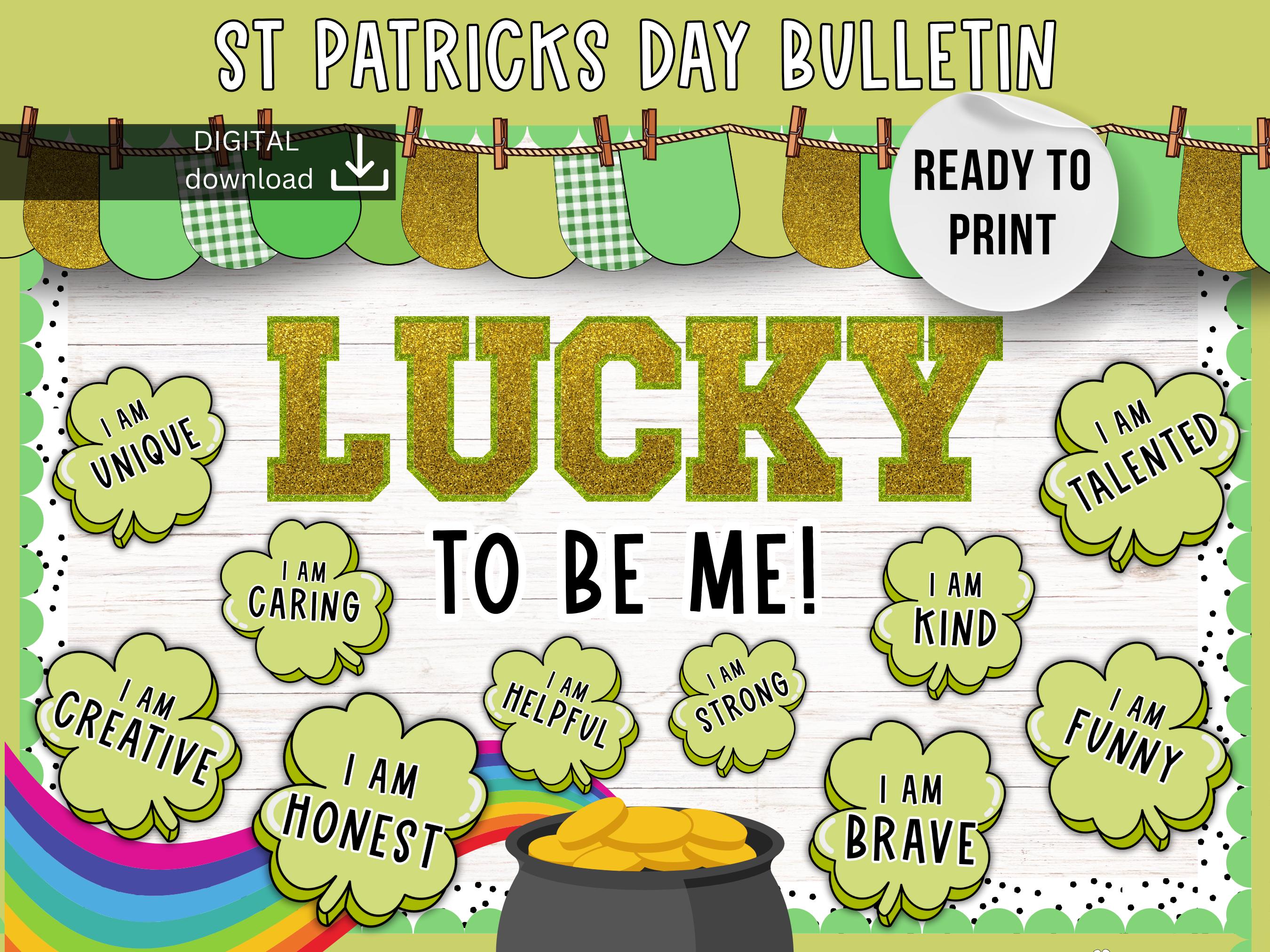 St Patrick’s Day Bulletin Board | Growth Mindset Bulletin Board ...