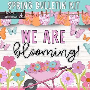 Spring Bulletin Board | Flowers Bulletin Board | Butterfly Bulletin ...