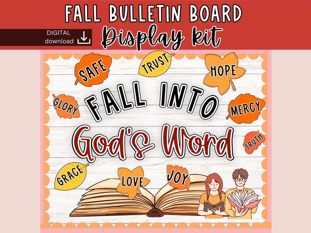 Religious Fall Bulletin Board | Autumn God Bulletin Board | Bible ...
