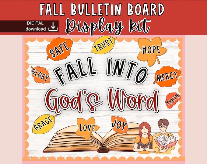 Religious Fall Bulletin Board | Autumn God Bulletin Board | Bible ...