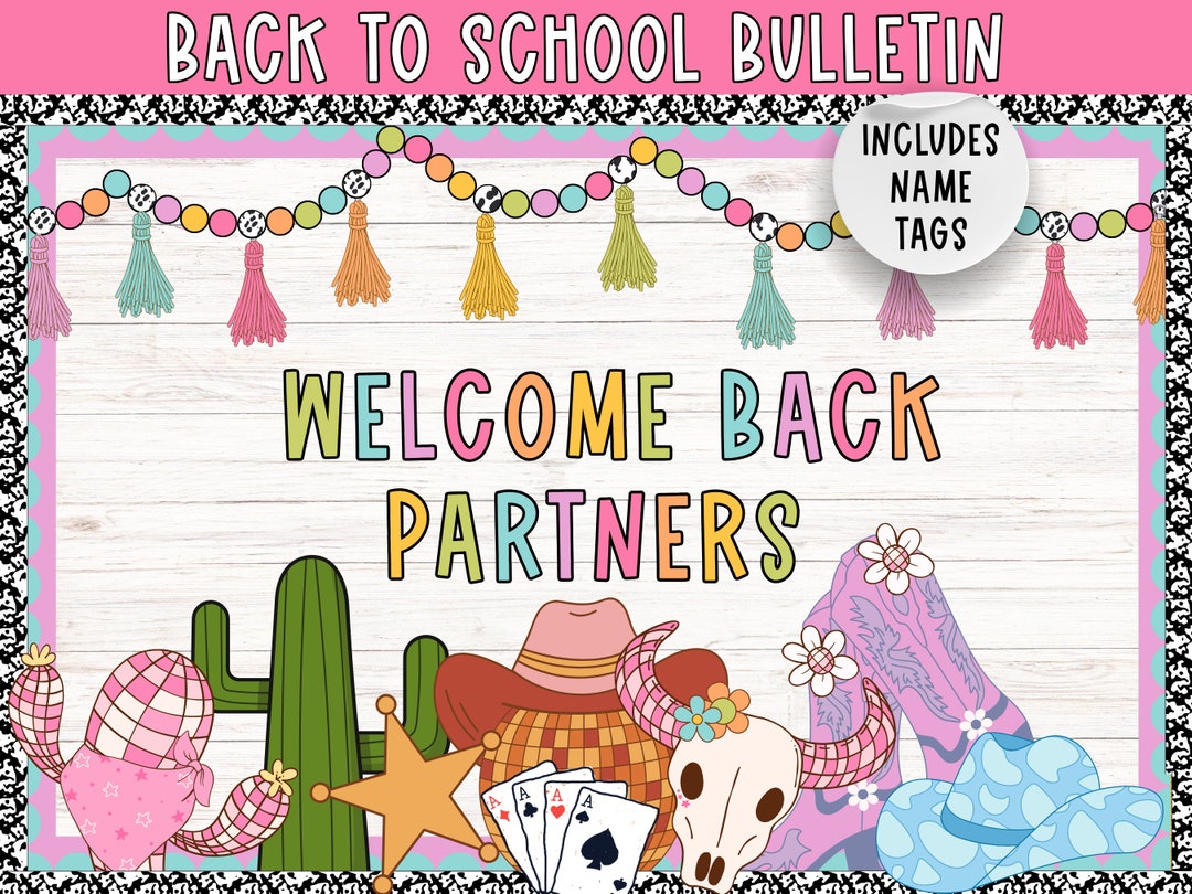 Welcome Back Bulletin | Rodeo Bulletin Board | Cowboy Bulletin Board ...