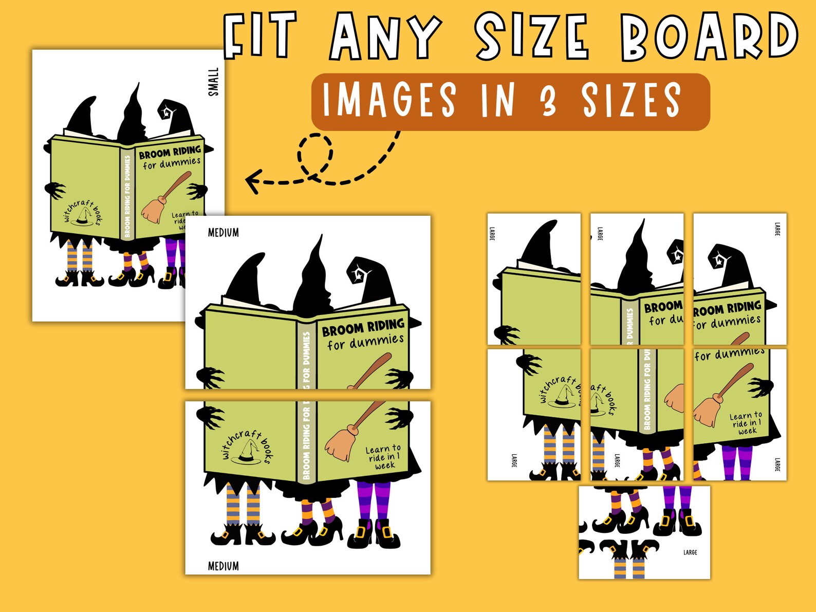 Halloween Reading Bulletin Board | Witch Reading Corner Decor | Spooky ...