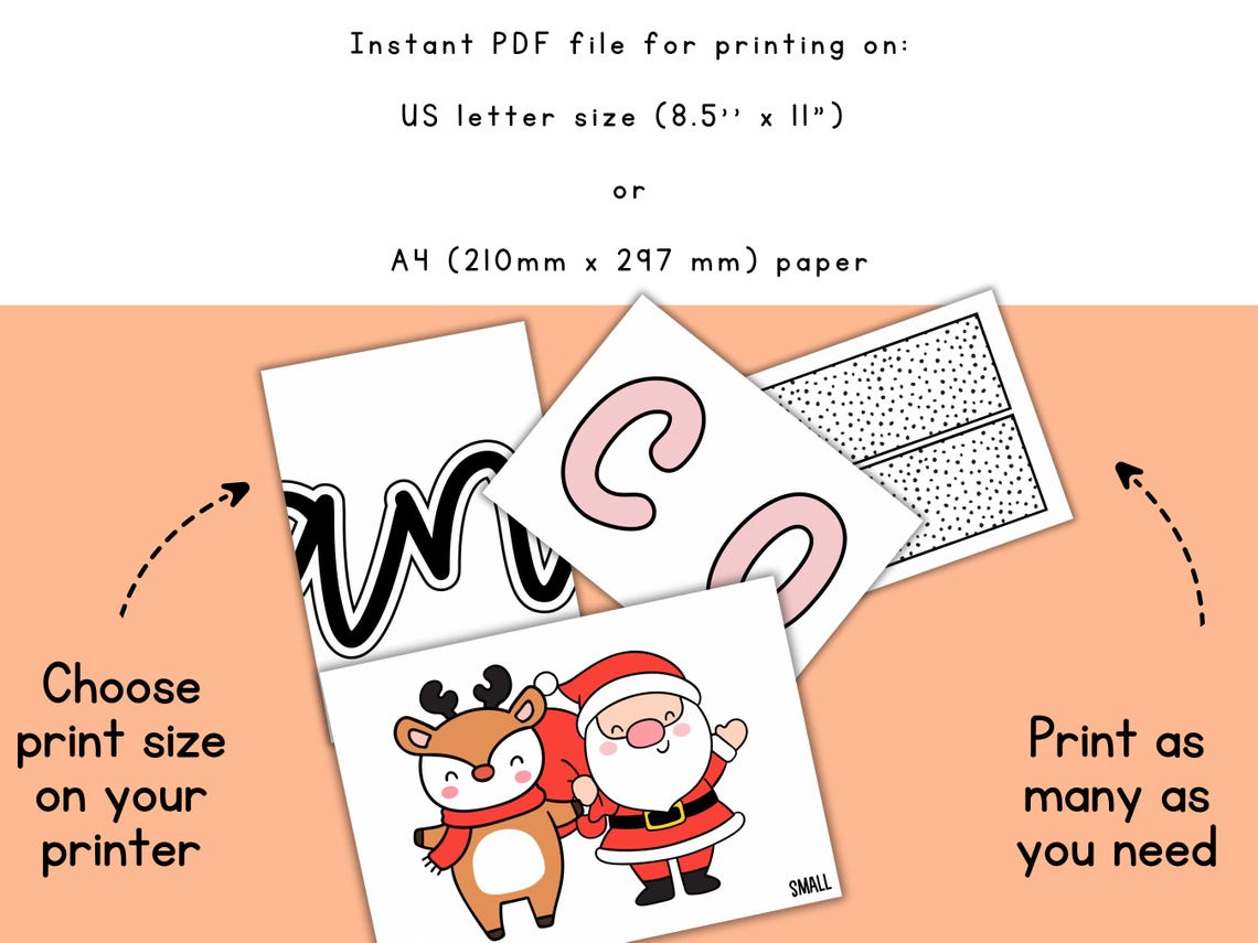 Christmas Countdown | Holiday Decor Printable | Christmas Bulletin ...