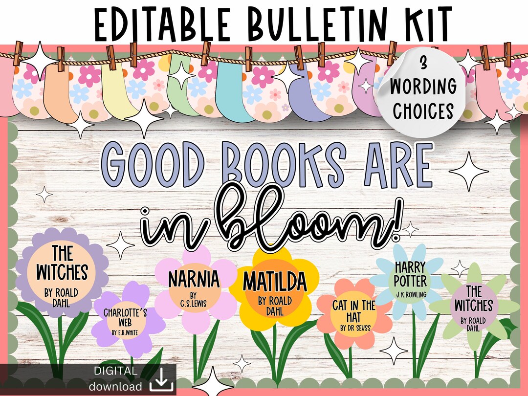 Spring Bulletin Board | Reading Bulletin Board | Library Bulletin Board ...