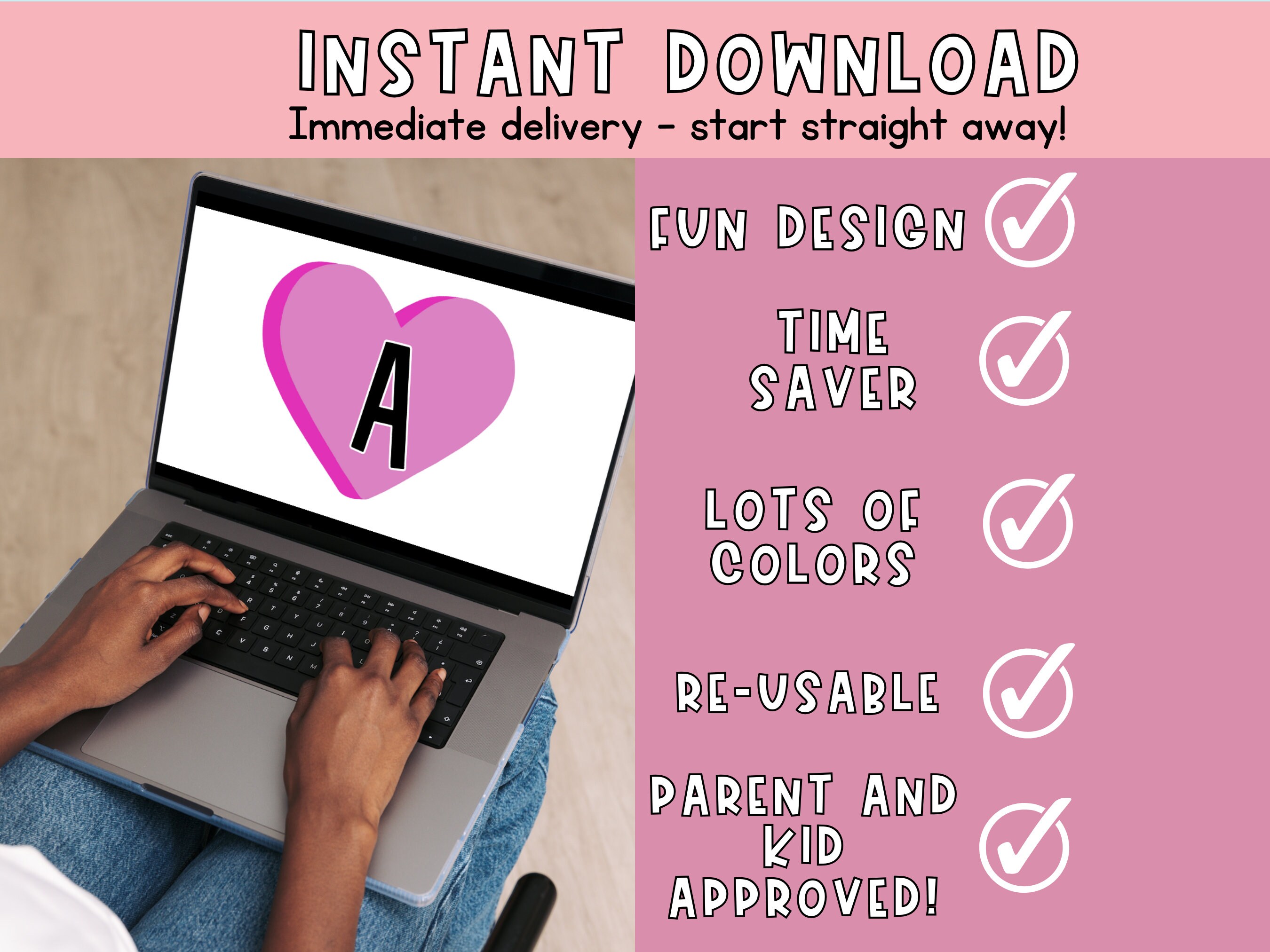 Printable Bulletin Board Lettering Valentine Display Lettering Bulletin ...