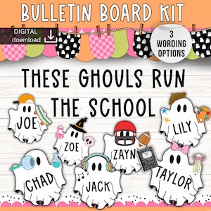 Halloween Bulletin Board | Ghost Bulletin Board | October Bulletin ...