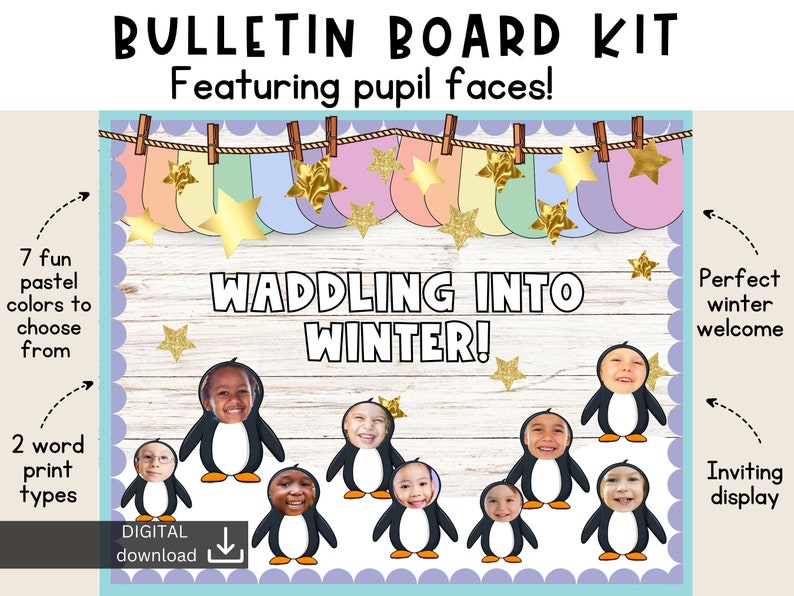 Christmas Bulletin Board | Children’s Faces Christmas Bulletin ...