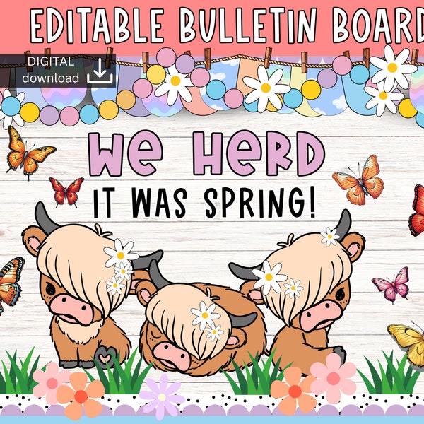 Highland Cow Classroom Decor - Etsy