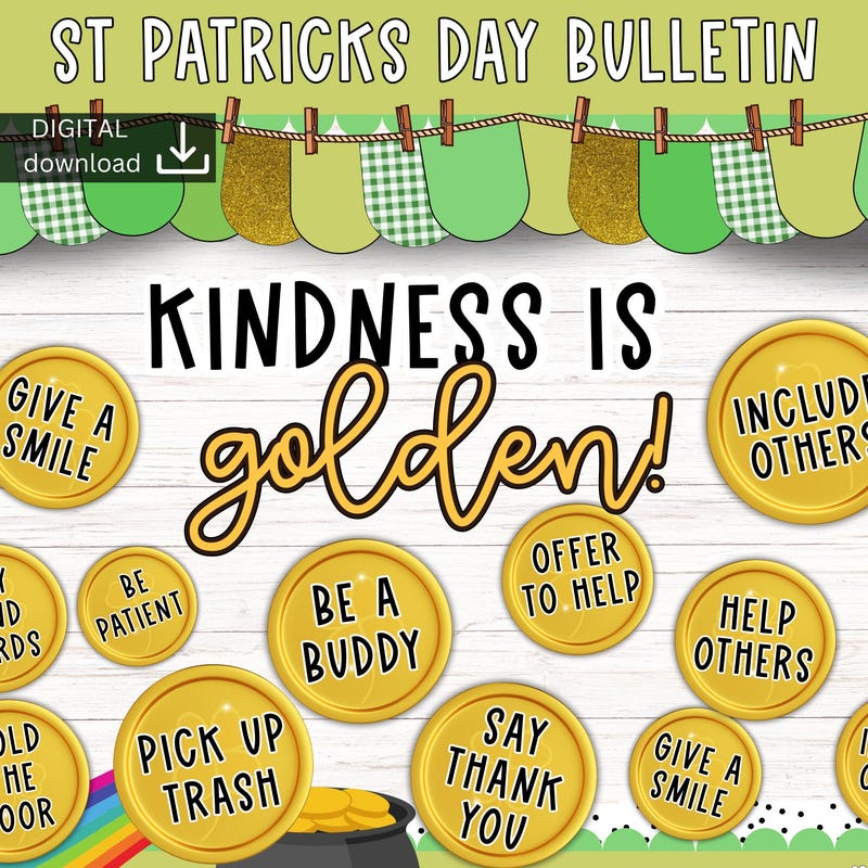 St. Patrick’s Day Health Bulletin Board - Etsy