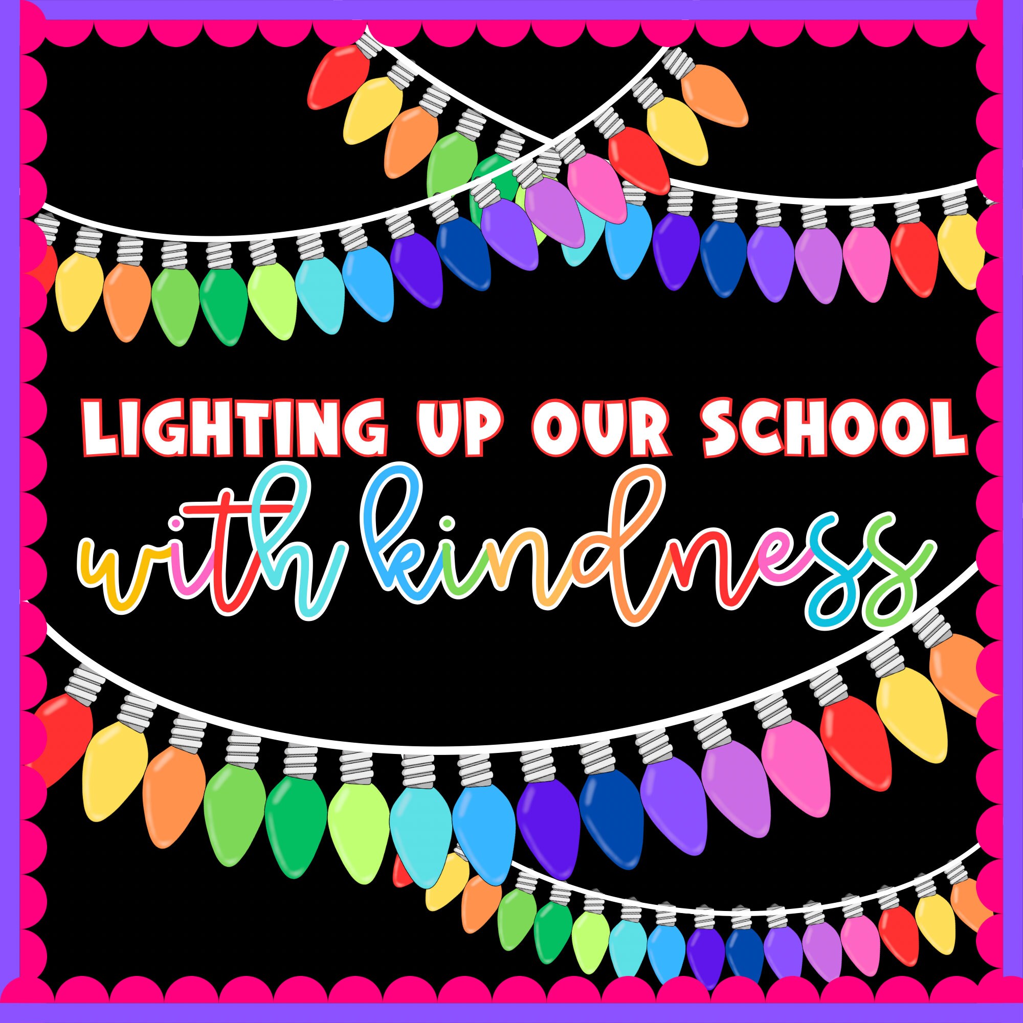 Christmas Classroom Decor Printable Kindness Bulletin Board - Etsy