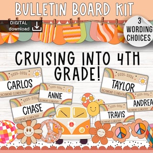 Back to School Bulletin Board | Welcome Back Bulletin Board | Groovy ...