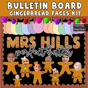 Gingerbread Bulletin Board | Christmas Bulletin Board | Editable ...