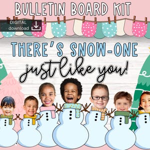 Snowman Bulletin Board Kit | Classroom Decor for Winter | Childrens ...