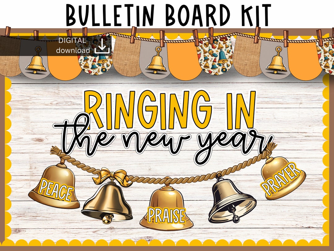 New Year Bulletin Board | Christian Bulletin Board | January Bulletin ...