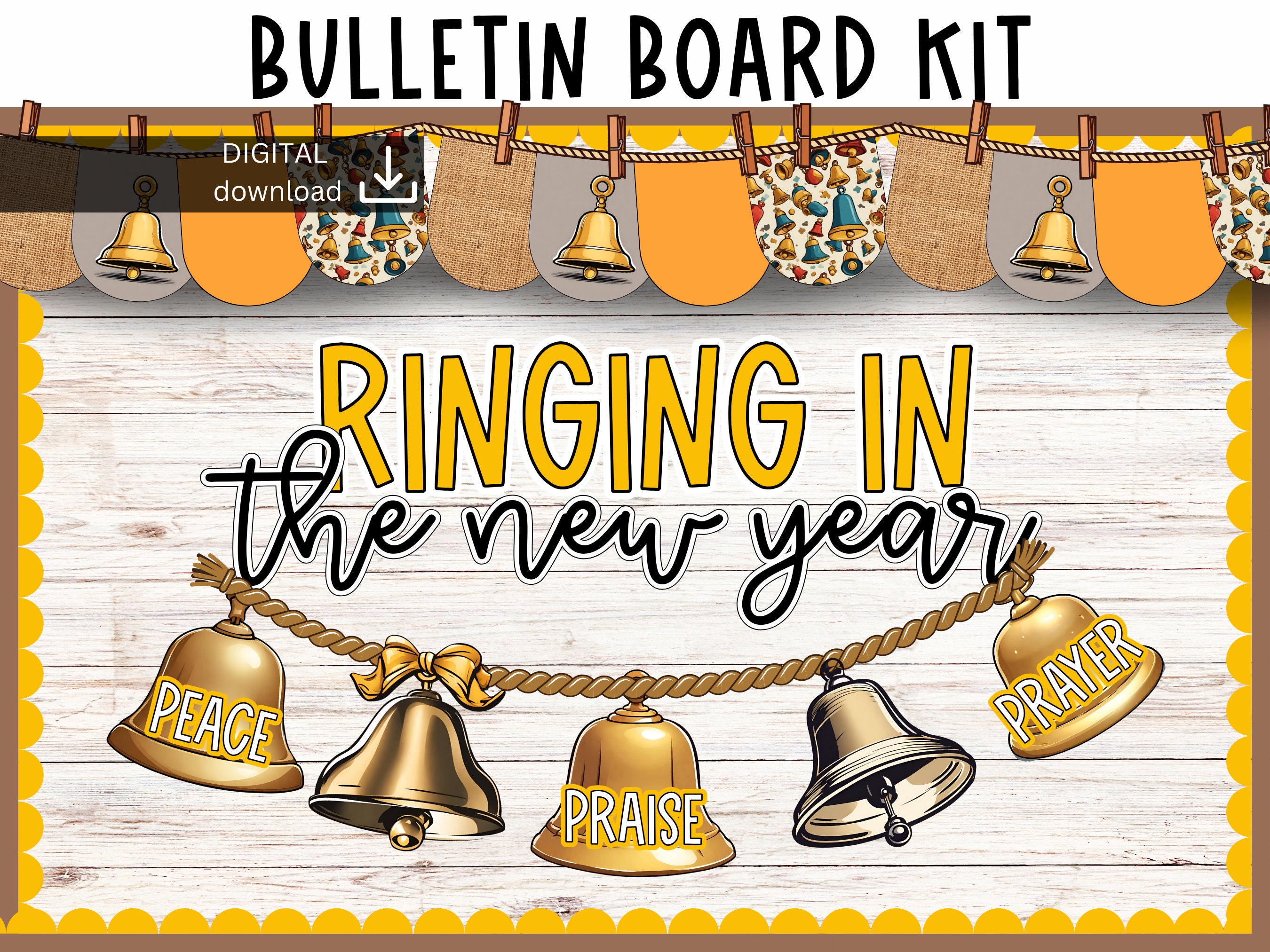 New Year Bulletin Board Christian Bulletin Board January Bulletin Board ...