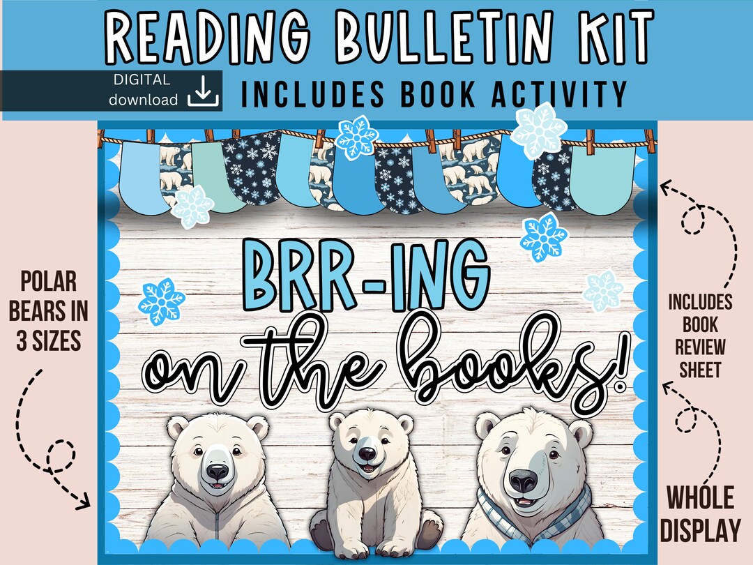 Reading Bulletin Board | Reading Corner Display | Bear Bulletin Board ...