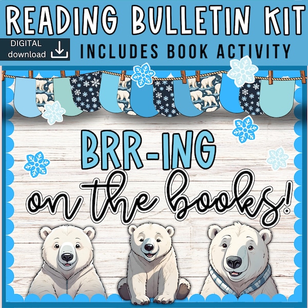 Winter Bulletin Board Kit - Etsy