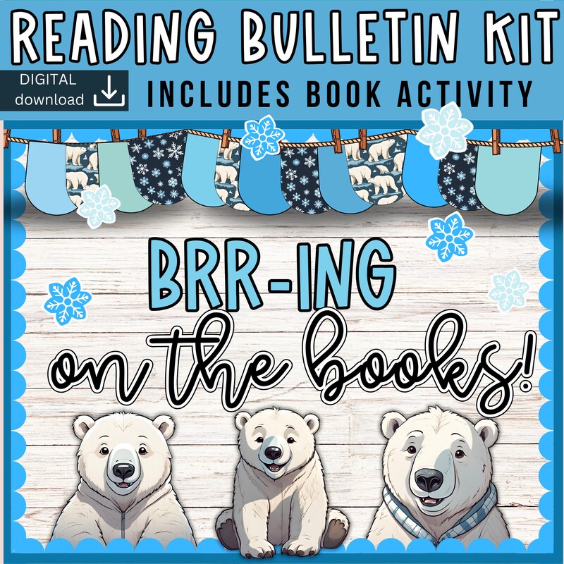 Winter Library Bulletin - Etsy UK