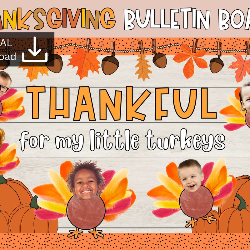 Turkey Bulletin Board - Etsy