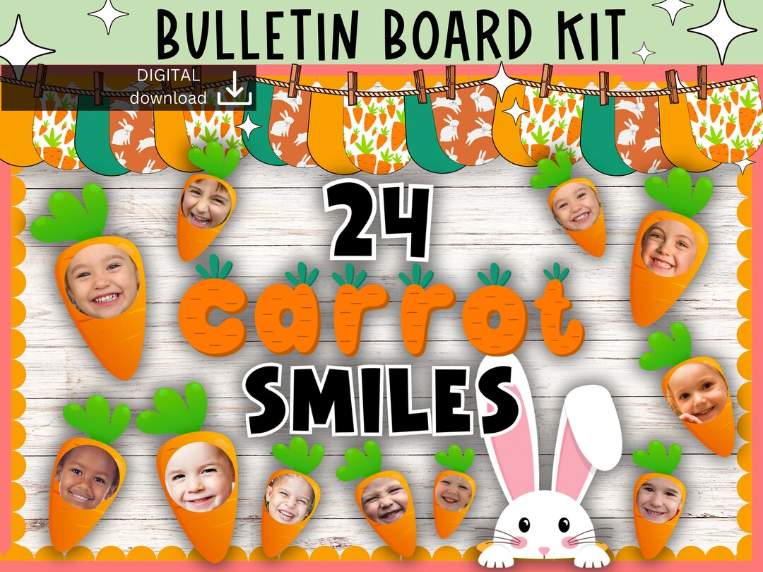 April Bulletin Board | Easter Bulletin Board | Bunny Bulletin Board ...