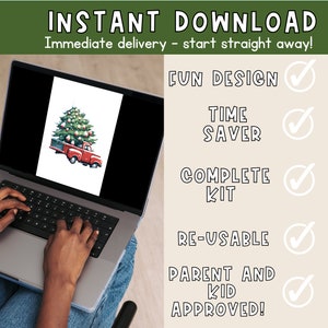 Christmas Tree Truck Bulletin Board | Christmas Bulletin Board Decor ...